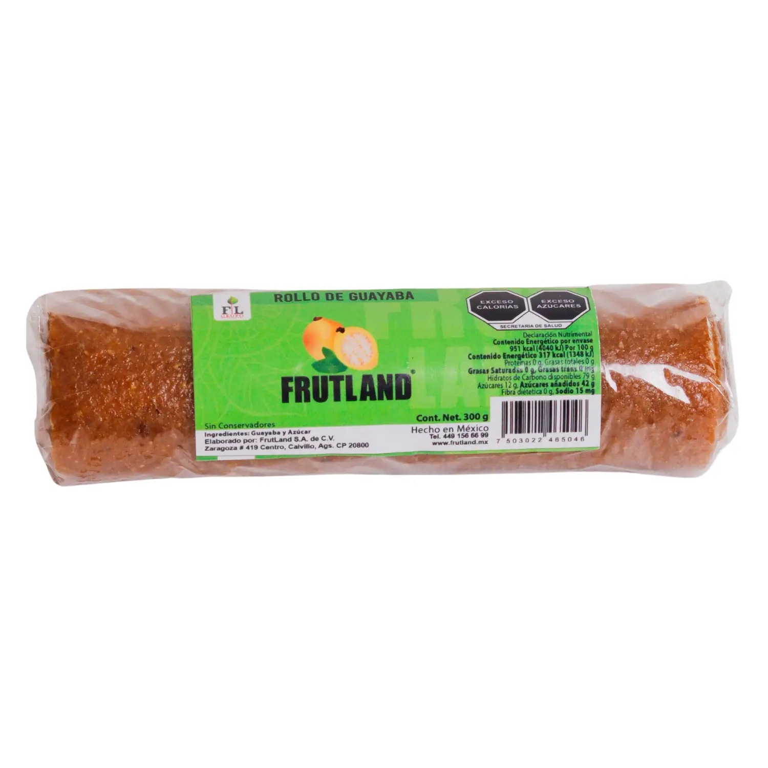 Rollo de Guayaba Natural 300g | Frutland® | Dulce Tradicional